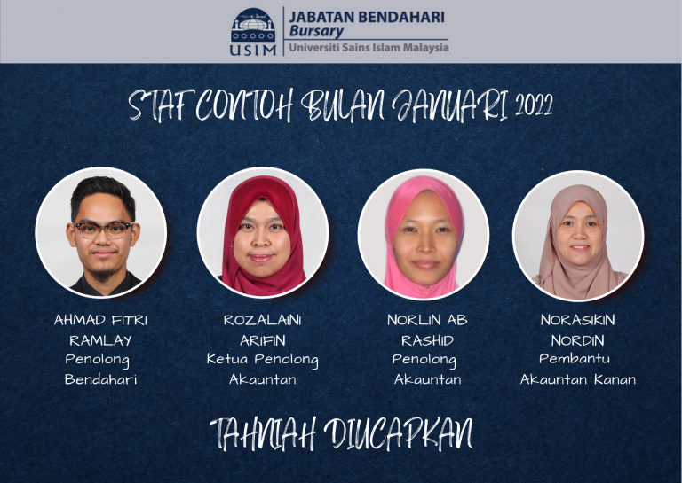 Staf Contoh Jabatan Bendahari 2022 – JABATAN BENDAHARI USIM