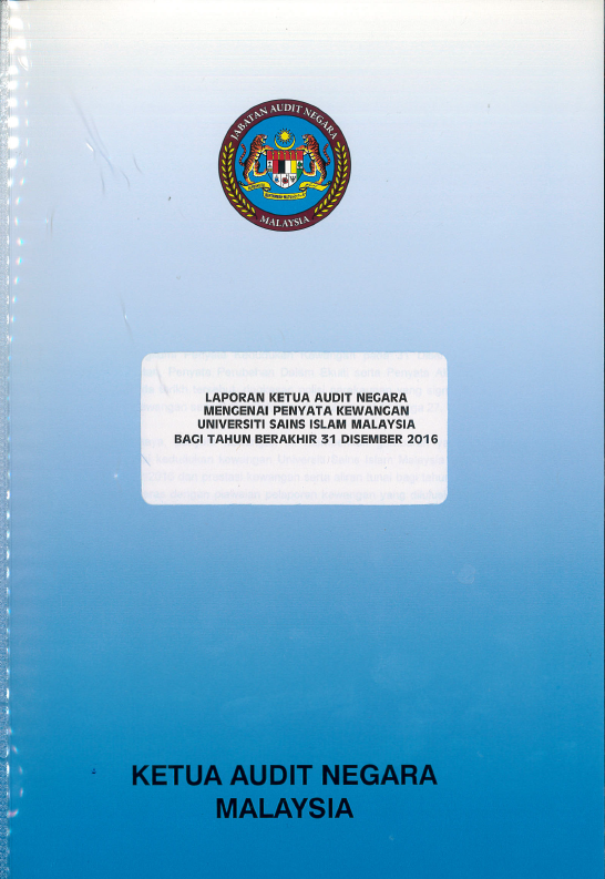 Laporan Kewangan – JABATAN BENDAHARI USIM