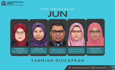 Staf Contoh Jabatan Bendahari 2023 – JABATAN BENDAHARI USIM