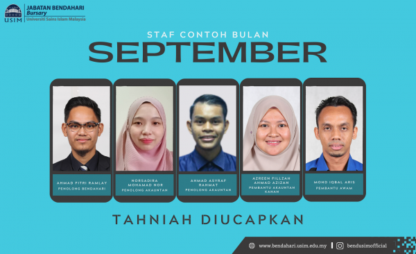 Staf Contoh Jabatan Bendahari 2023 – JABATAN BENDAHARI USIM